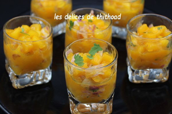 verrines de mangue | Les Délices de Thithoad